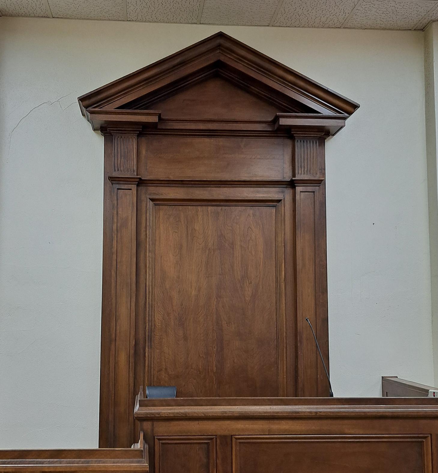 Solid Birch Courtroom Paneling 11'3' Tall | Crescent Moon Antiques and ...