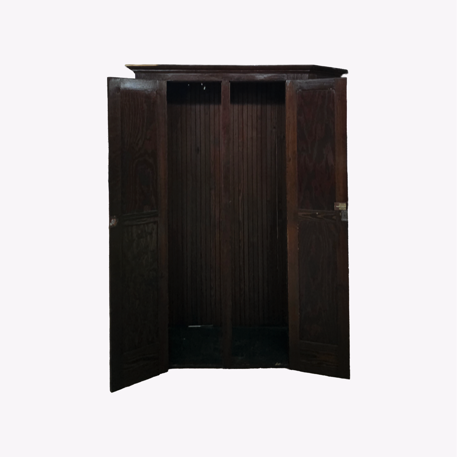 Custom Built Oak Closets with Beadboard | Crescent Moon Antiques and ...